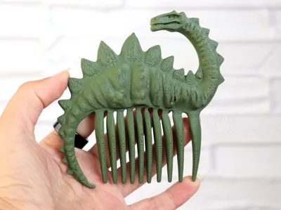 Dinosaur Hair Comb by Crow_ck MakerWorld: Download Free 3D Models