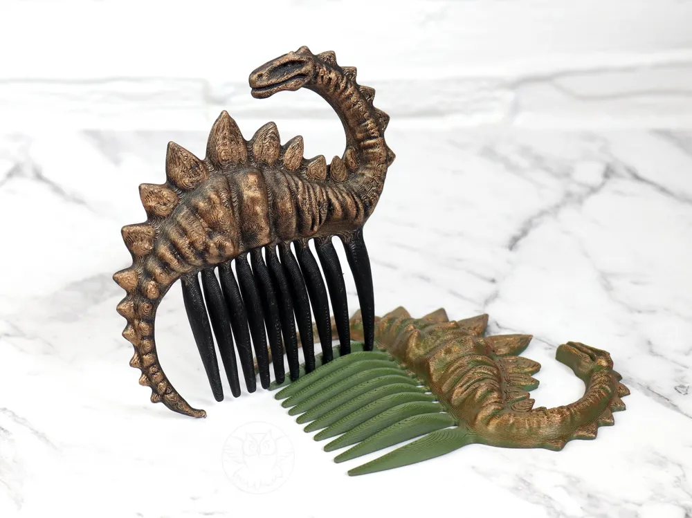 Dinosaur Hair Comb by Crow_ck MakerWorld: Download Free 3D Models