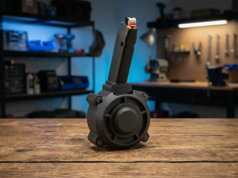 BIC LIGHTER CASE MAGAZINE GLOCK DRUM SHAPE - MakerWorld 3D Model | 3Drop