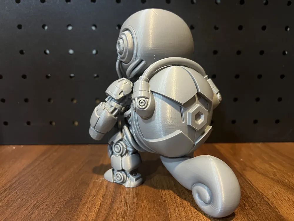 Mecha Pokemon Series — Stalwart Squirtle Statue - Free 3D Print Model ...
