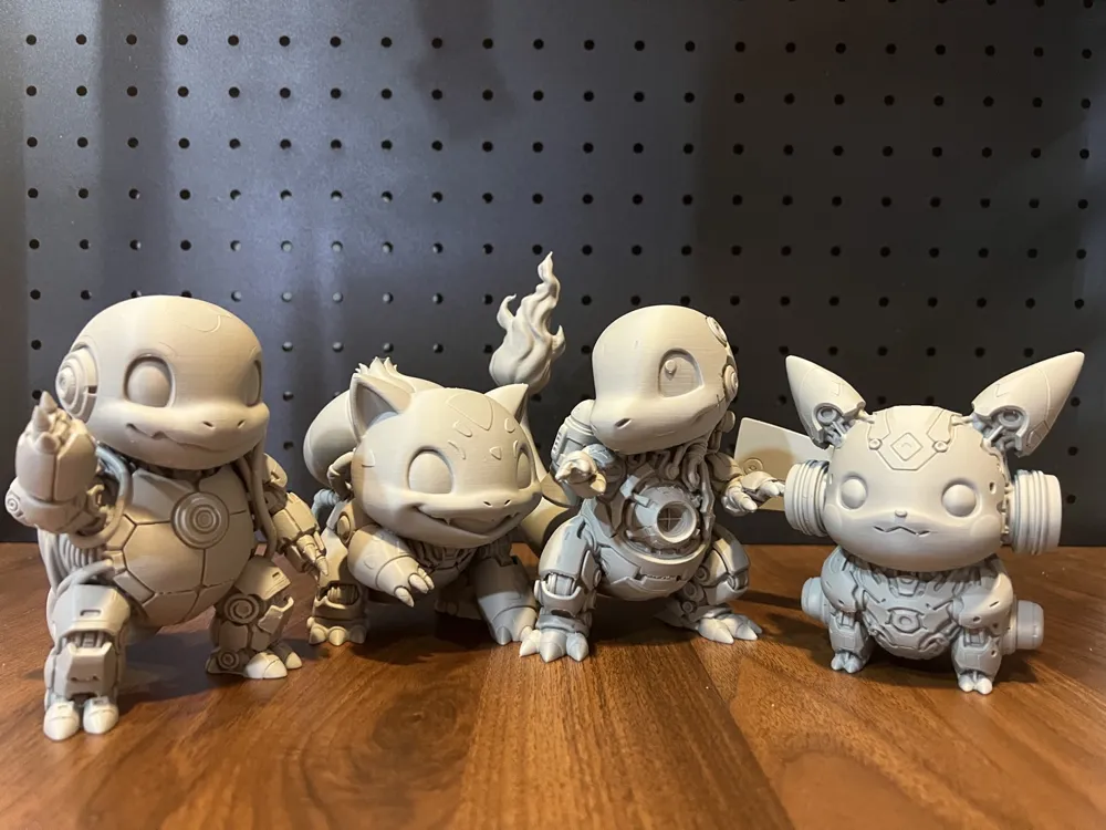 Mecha Pokemon Series — Stalwart Squirtle Statue by AT62 MakerWorld ...