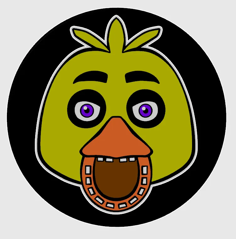 Five Nights at Freddys Coaster - Chica by deebow1985 - MakerWorld