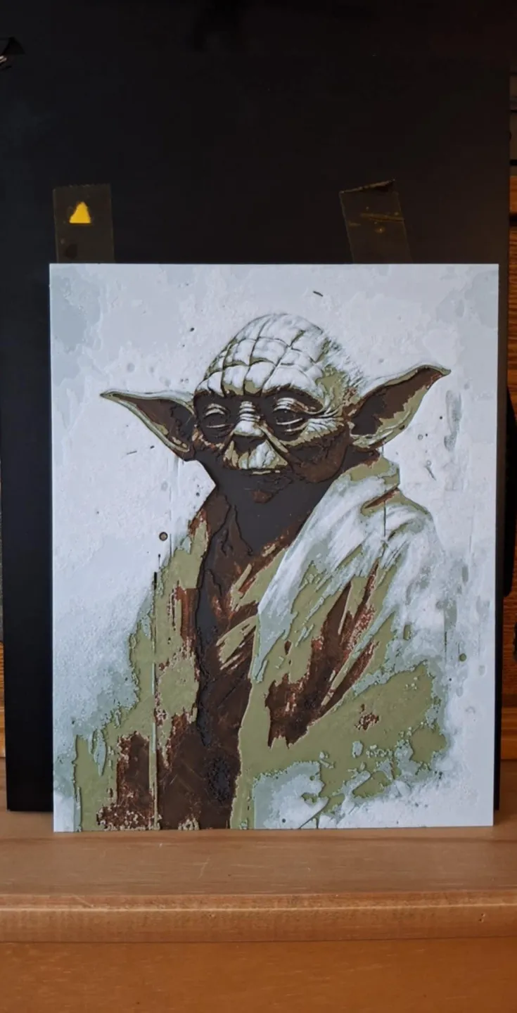 Yoda - starwars - 4 colour hueforge by 3dGlow - MakerWorld