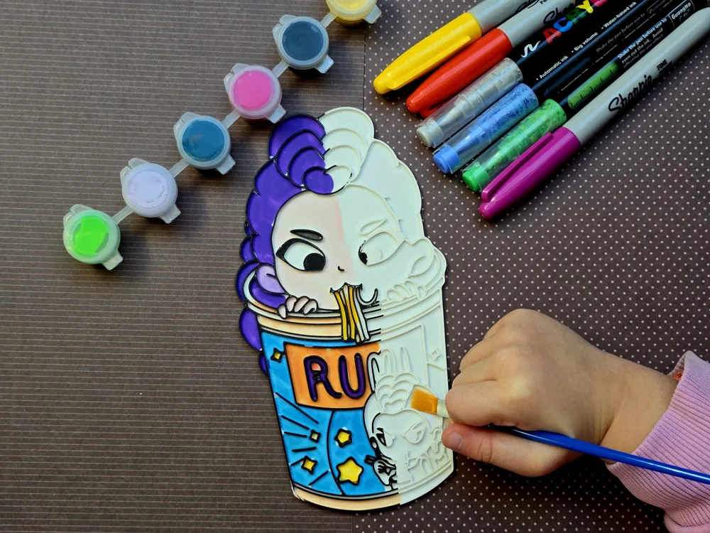 3Dプリント ルミヌードル Kpop デーモンハンターズぬりえクラフト - 無料3Dモデル -MakerWorld