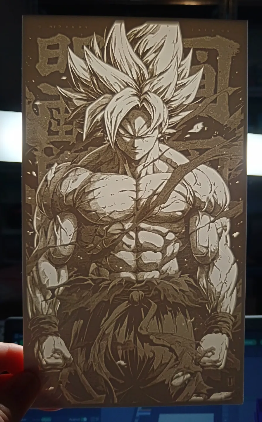 Lithophane Goku by angesoso77 MakerWorld: Download Free 3D Models