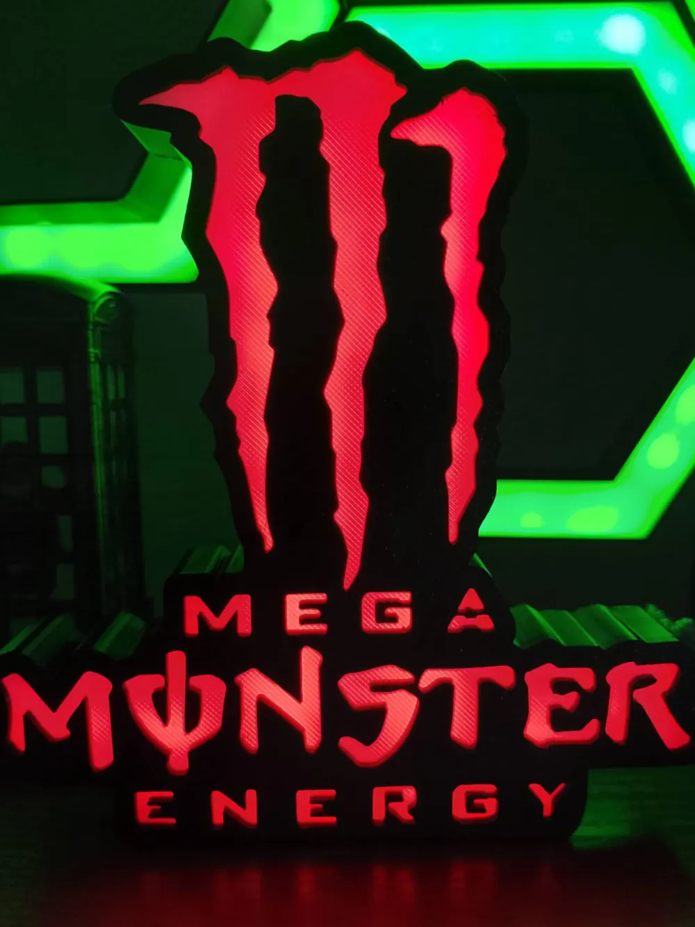 Monster Mega-style RGB LED Lamp – Gaming Decor - Free 3D Print Model ...