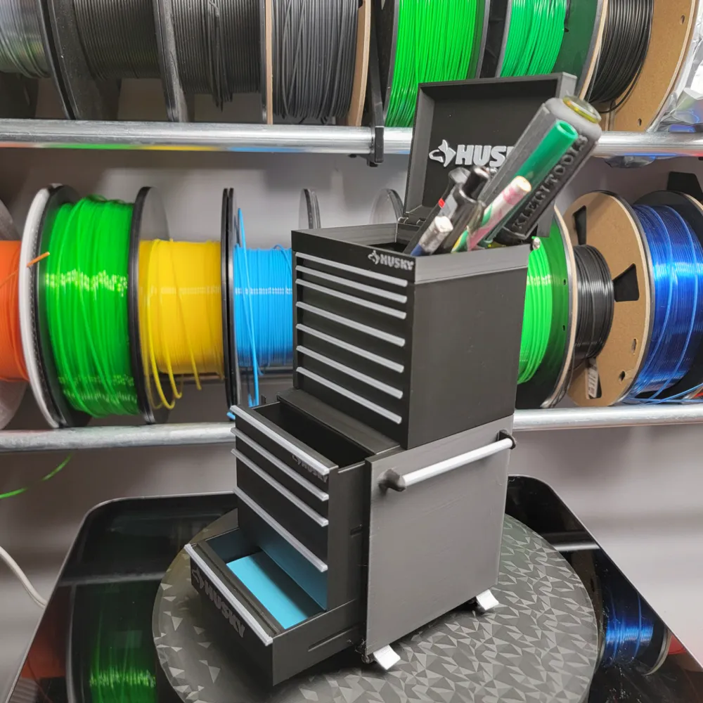 Husky Inspired Double-Stacked Tool Chest by joshua.makes - MakerWorld