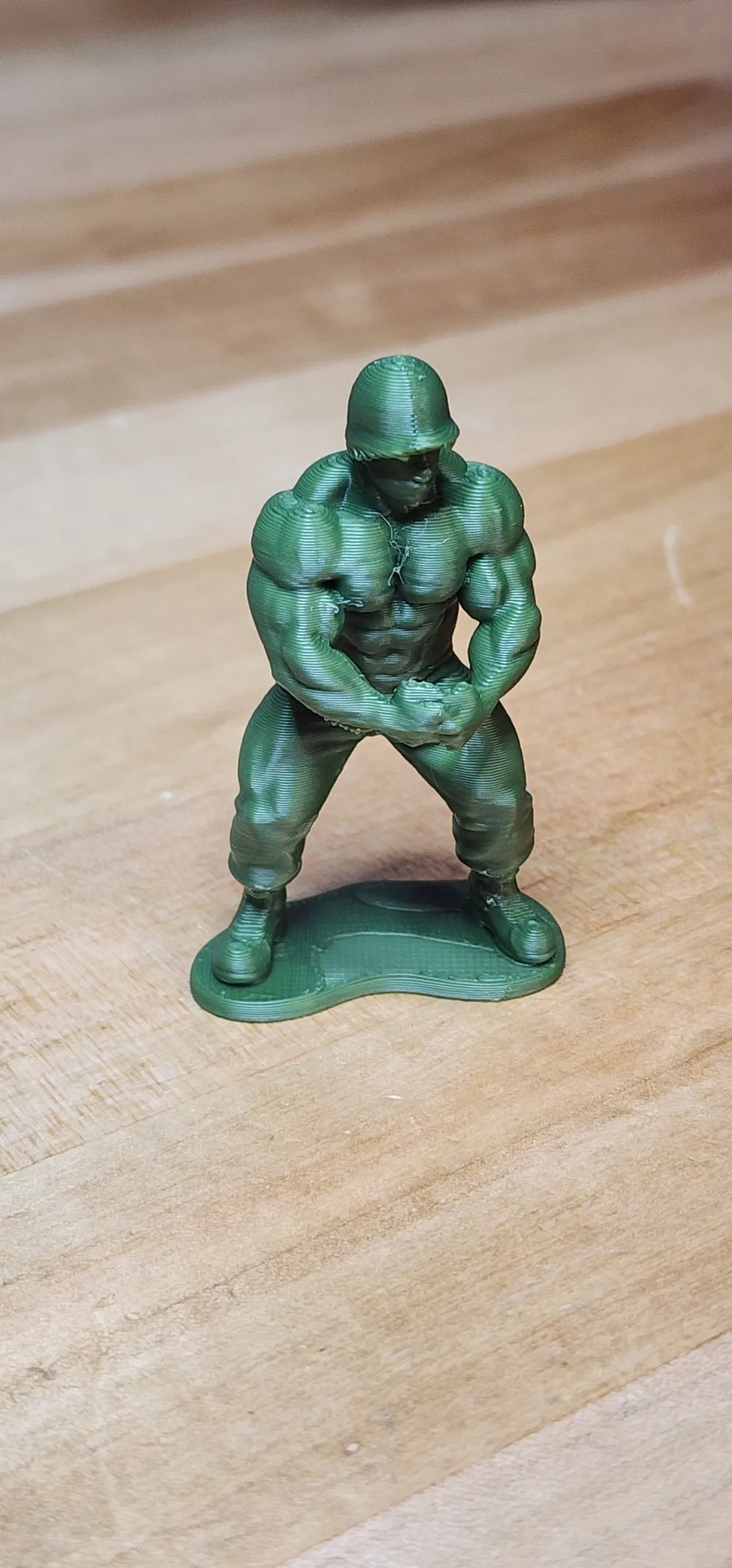 Green Army Man Soldier Jacked Posed Miniature USA by Florida Features ...