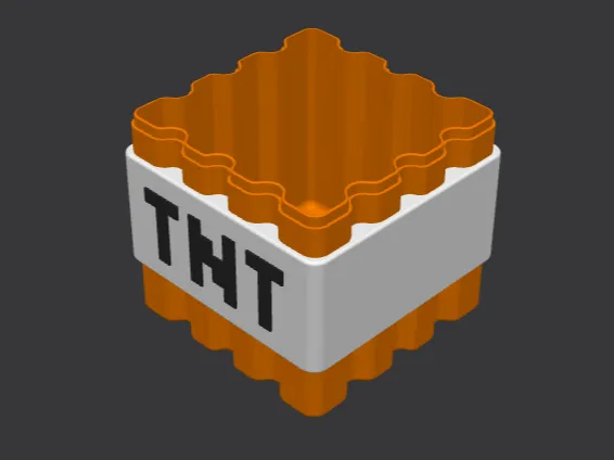 Minecraft Movie TNT Popcorn Bucket by MaxRes StudiosMakerWorld ...