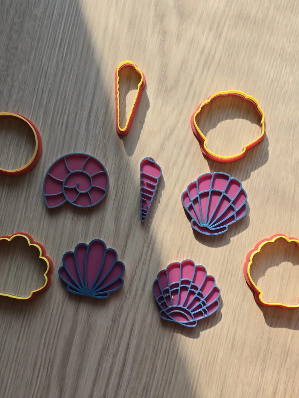 Sea Shells Cookie Cutter Playdoh Sand Clay Beach by Merilno3D ...