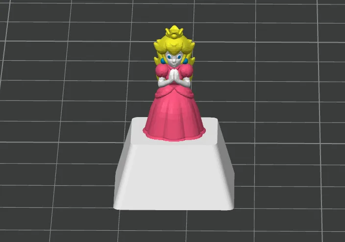 Princess Peach Keycap – Super Mario - Free 3D Print Model - MakerWorld