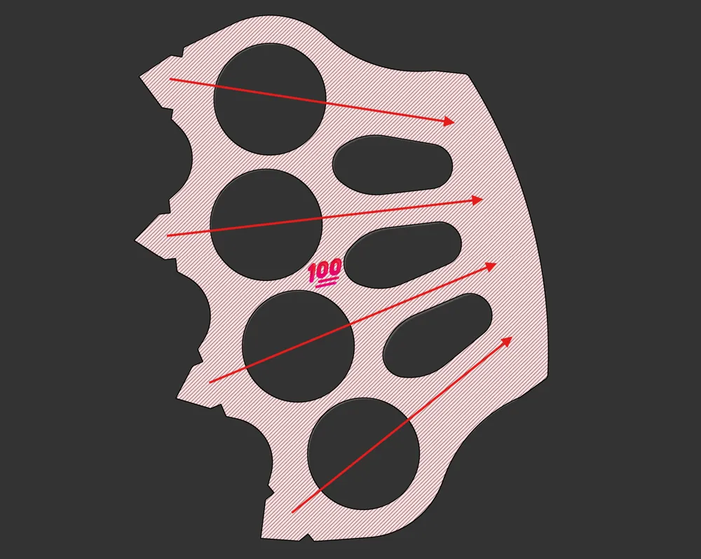 Brass knuckles - Free 3D Print Model - MakerWorld