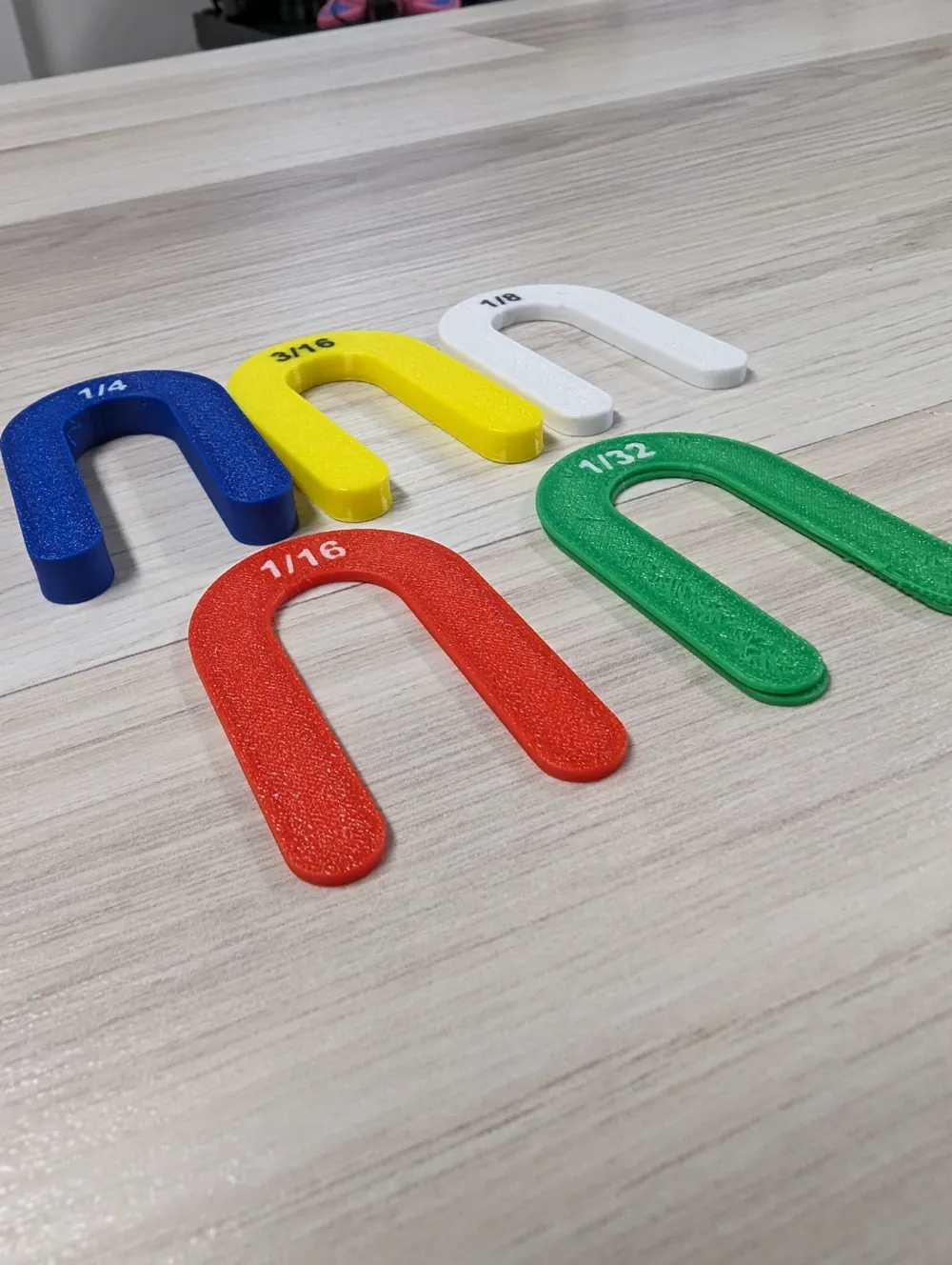 U Shims ¼, ³⁄₁₆, ⅛, ¹⁄₁₆, ¹⁄₃₂ by Marc Elbichon - MakerWorld