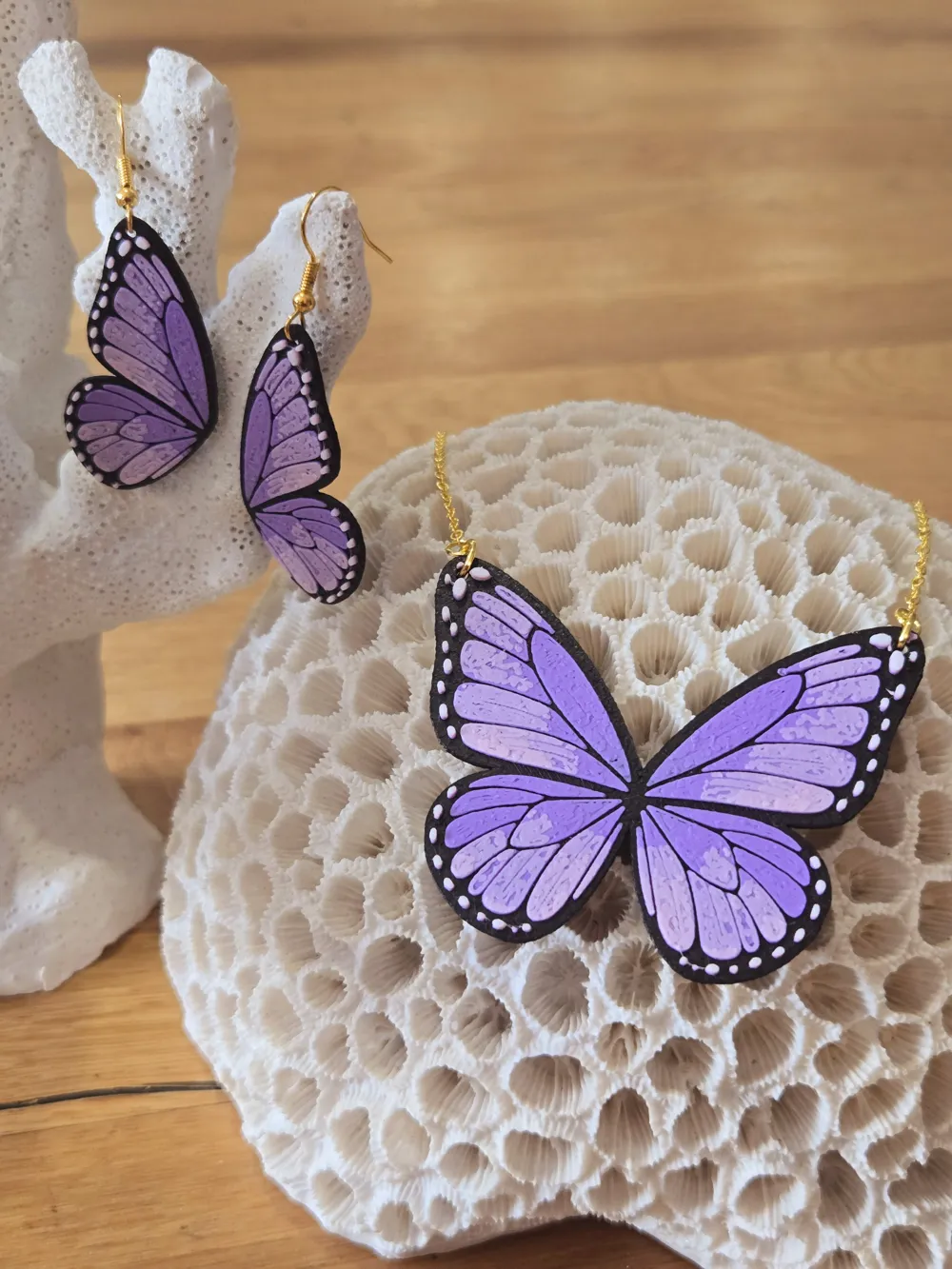 Three "Wing Butterfly" Jewelry Sets by Kumo Design MakerWorld: Download ...