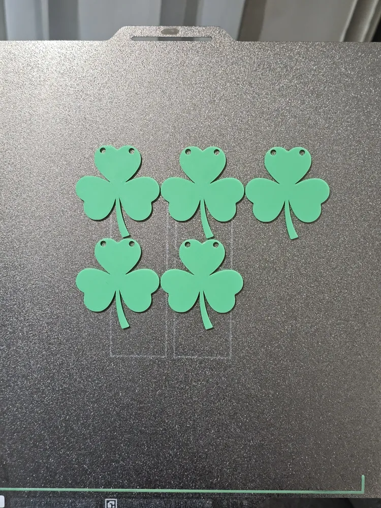 Lucky Charms: The 5-Minute Shamrock Garland! - Free 3D Print Model ...