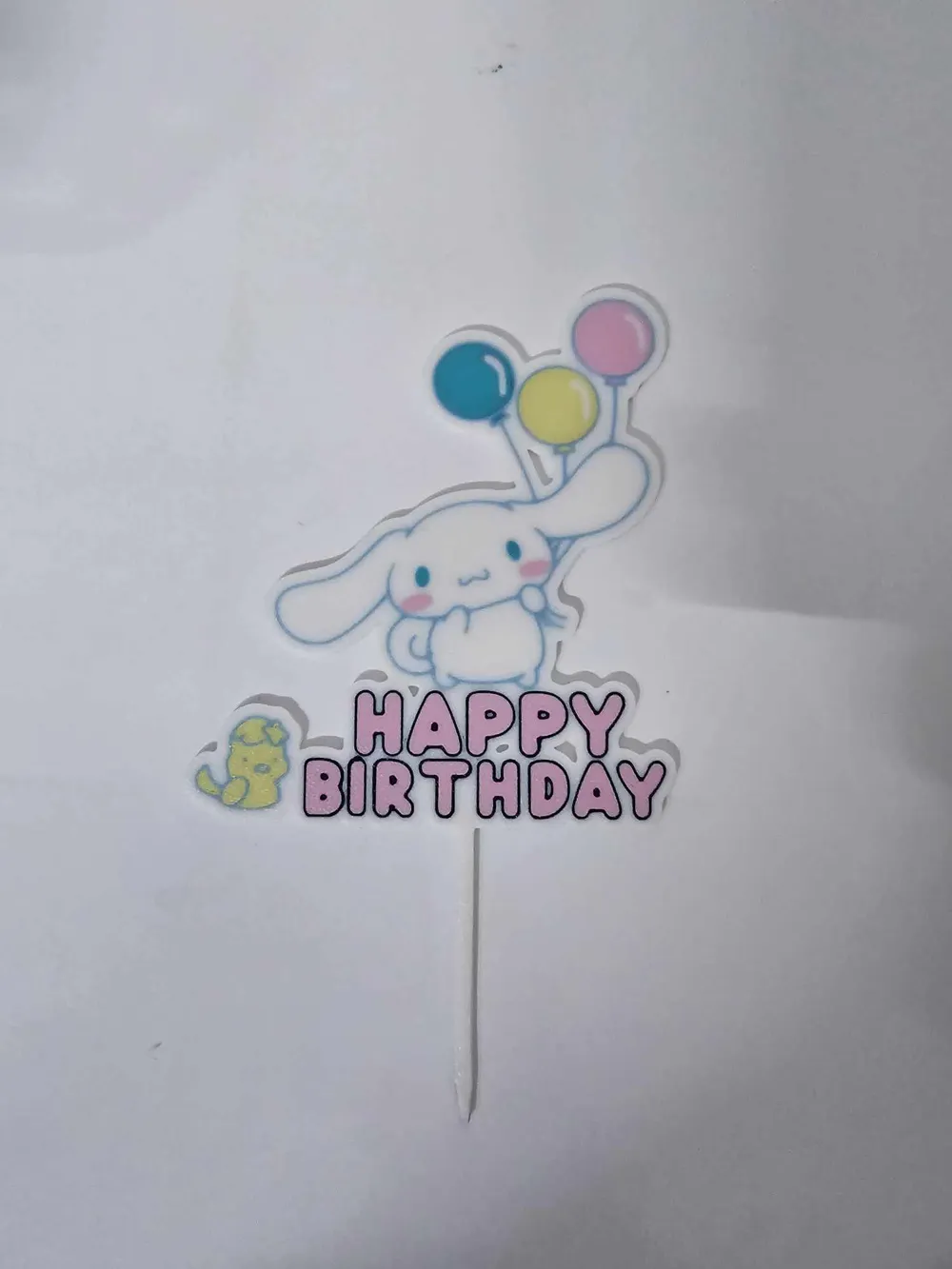happy birthday cinnamon roll cake topper by J.Trognot MakerWorld ...