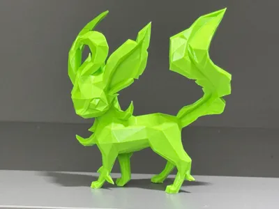 Pokemon Low Poly Leafeon by Astrakoizy MakerWorld: Download Free 3D Models