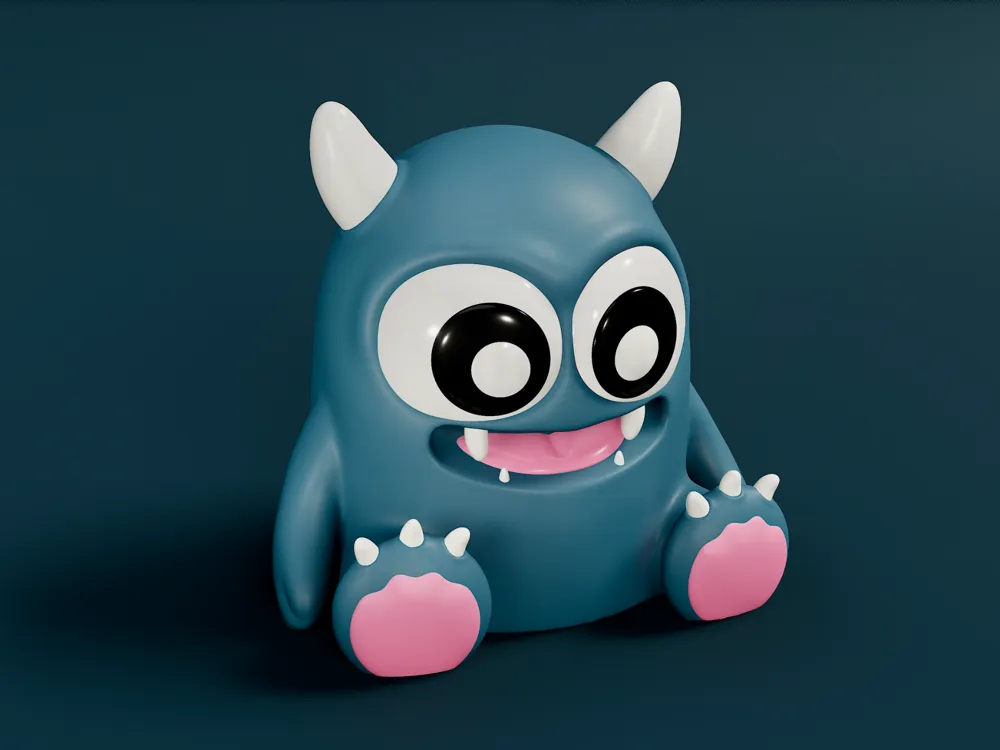 Giggly Googly-Eyed Monster by 3DMDesign - MakerWorld