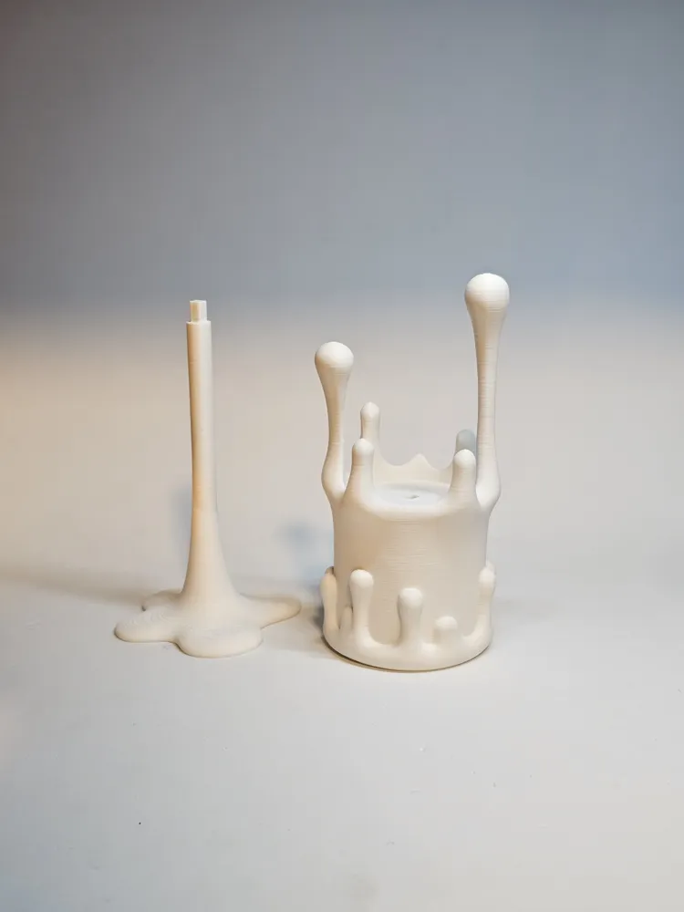 Floating Candle – Melted Wax Effect LED candle - Free 3D Print Model ...