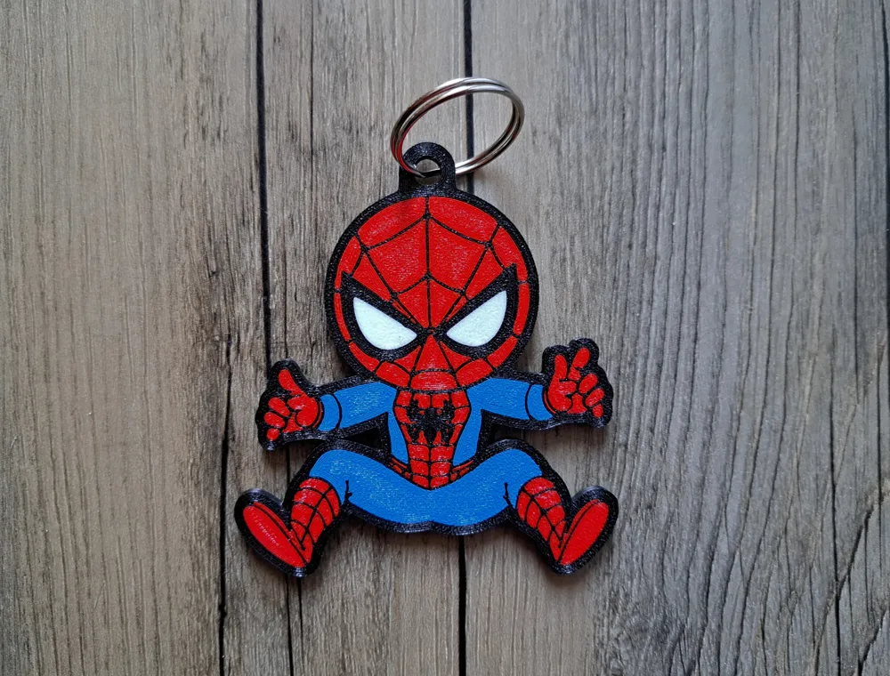 Cool Spiderman keychain - Free 3D Print Model - MakerWorld