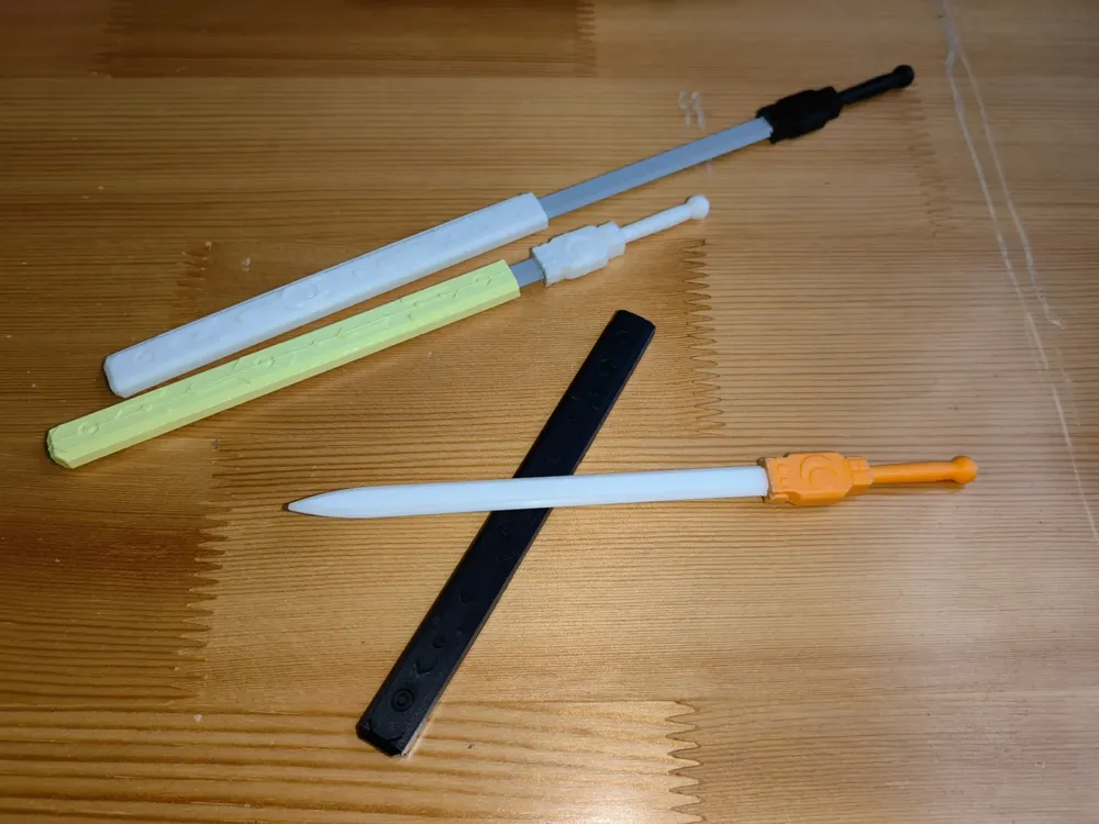 Sword—Sun and Moon Sword—Length 157mm, Material 9g by 天门计划 - MakerWorld