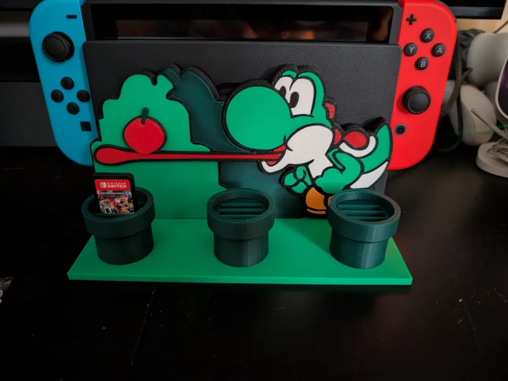 Nintendo Switch Dock - Yoshi by k2thestank🇨🇦 MakerWorld: Download Free 3D Models