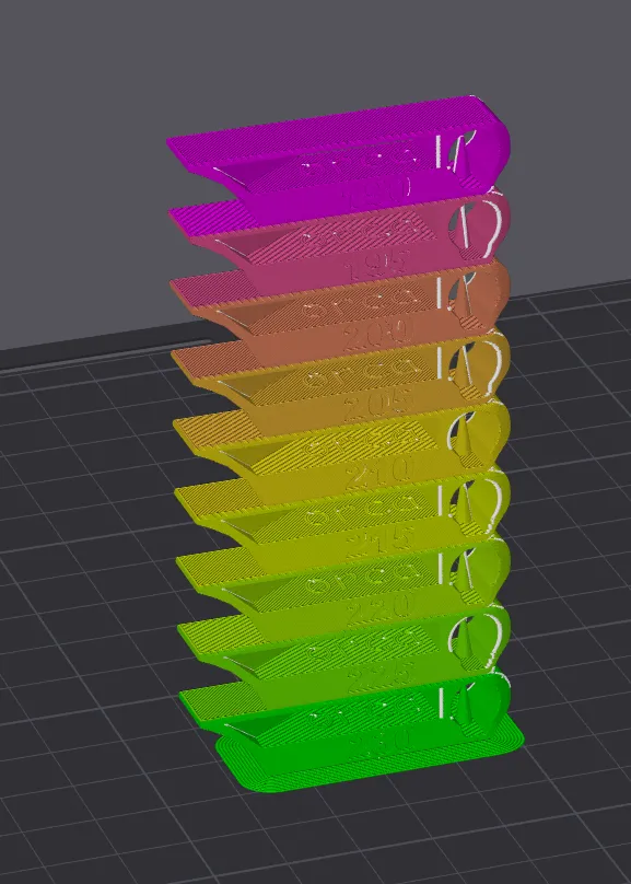 Bambu Studio PLA Temperature Test Tower - Free 3D Print Model - MakerWorld