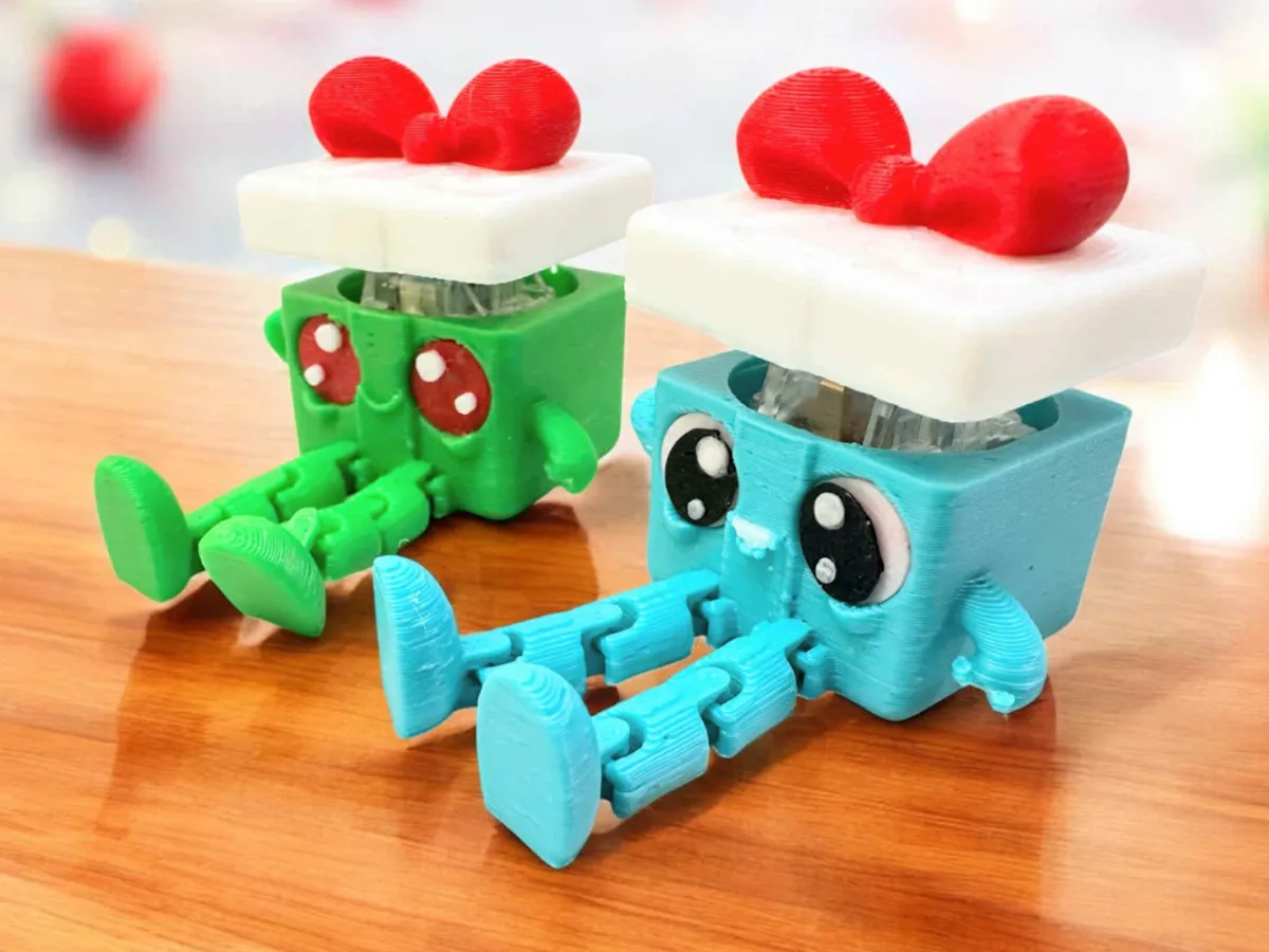 Cute Christmas Gift Buddy - Free 3D Print Model - MakerWorld