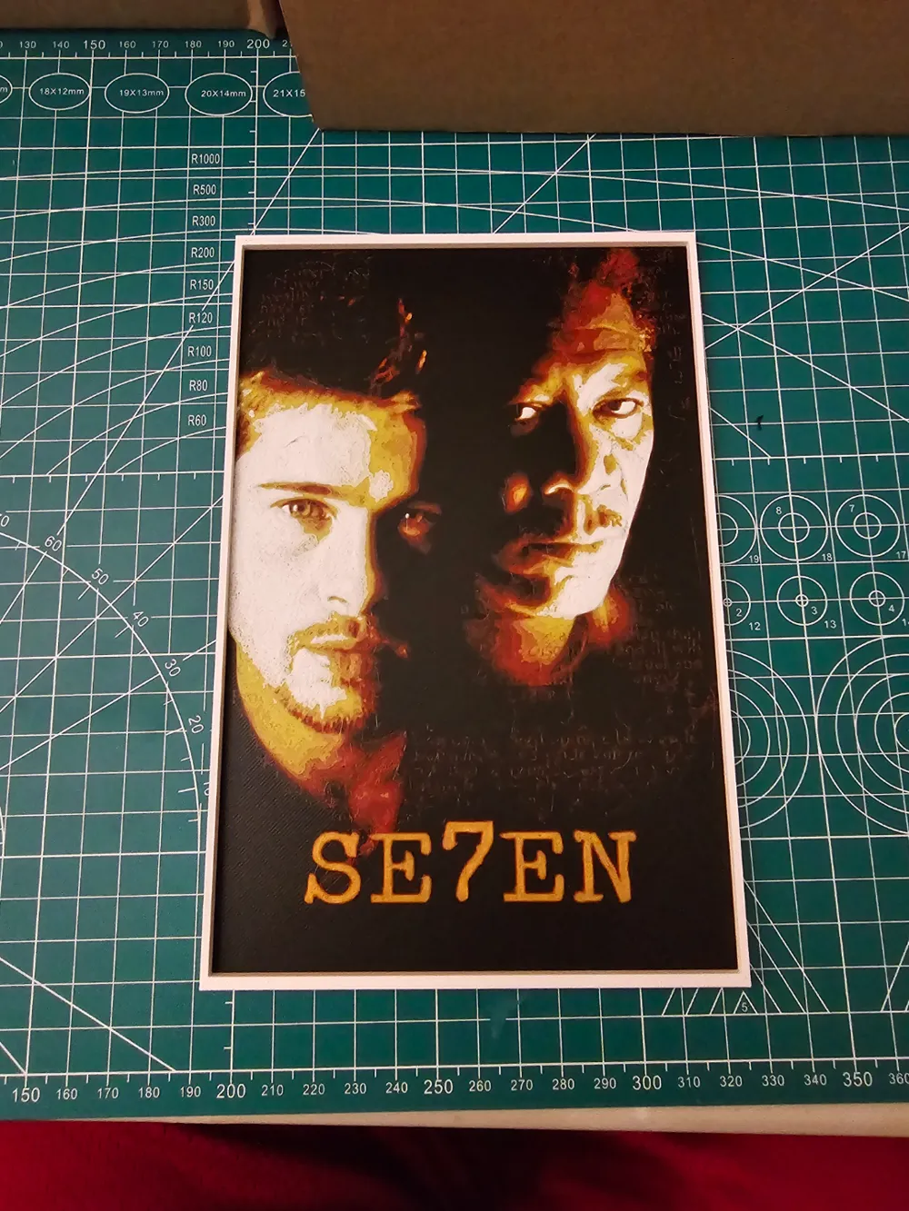 Se7en Movie Poster - Hueforge Art by Lumpy3D MakerWorld: Download Free 3D Models