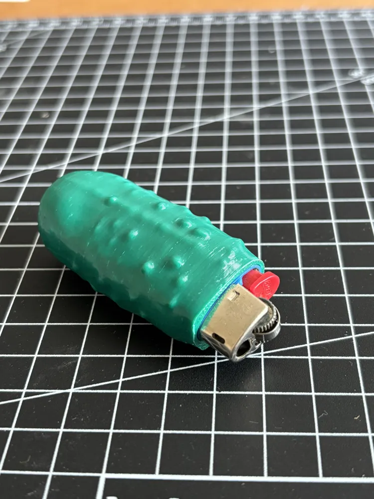Lighter Case Cucumber Pickle BIC mini by jworks MakerWorld: Download ...