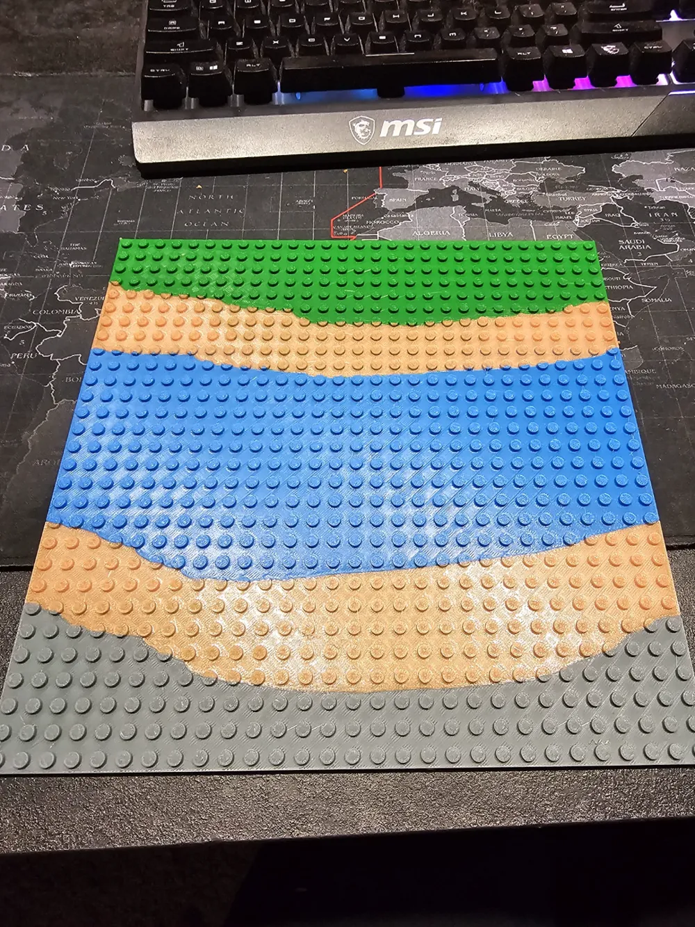 Lego Compatible (CUSTOM) Baseplate 29 x 29 Remixed by moranq71 - MakerWorld