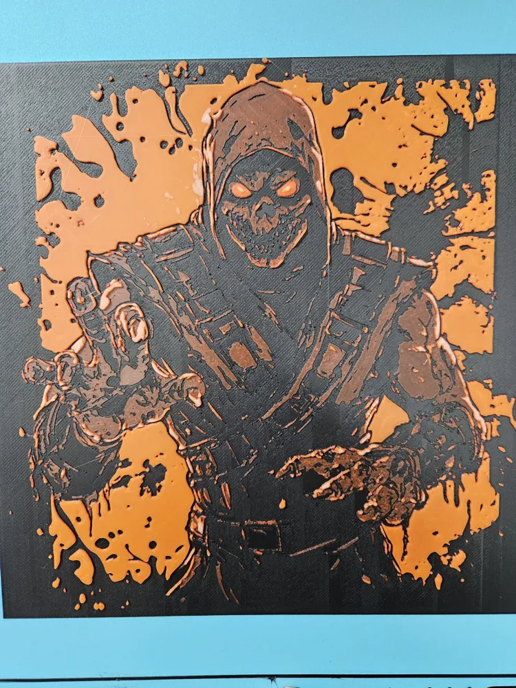 Mortal Kombat Zombie Scorpion Poster - Hueforge by Menagerie of ...