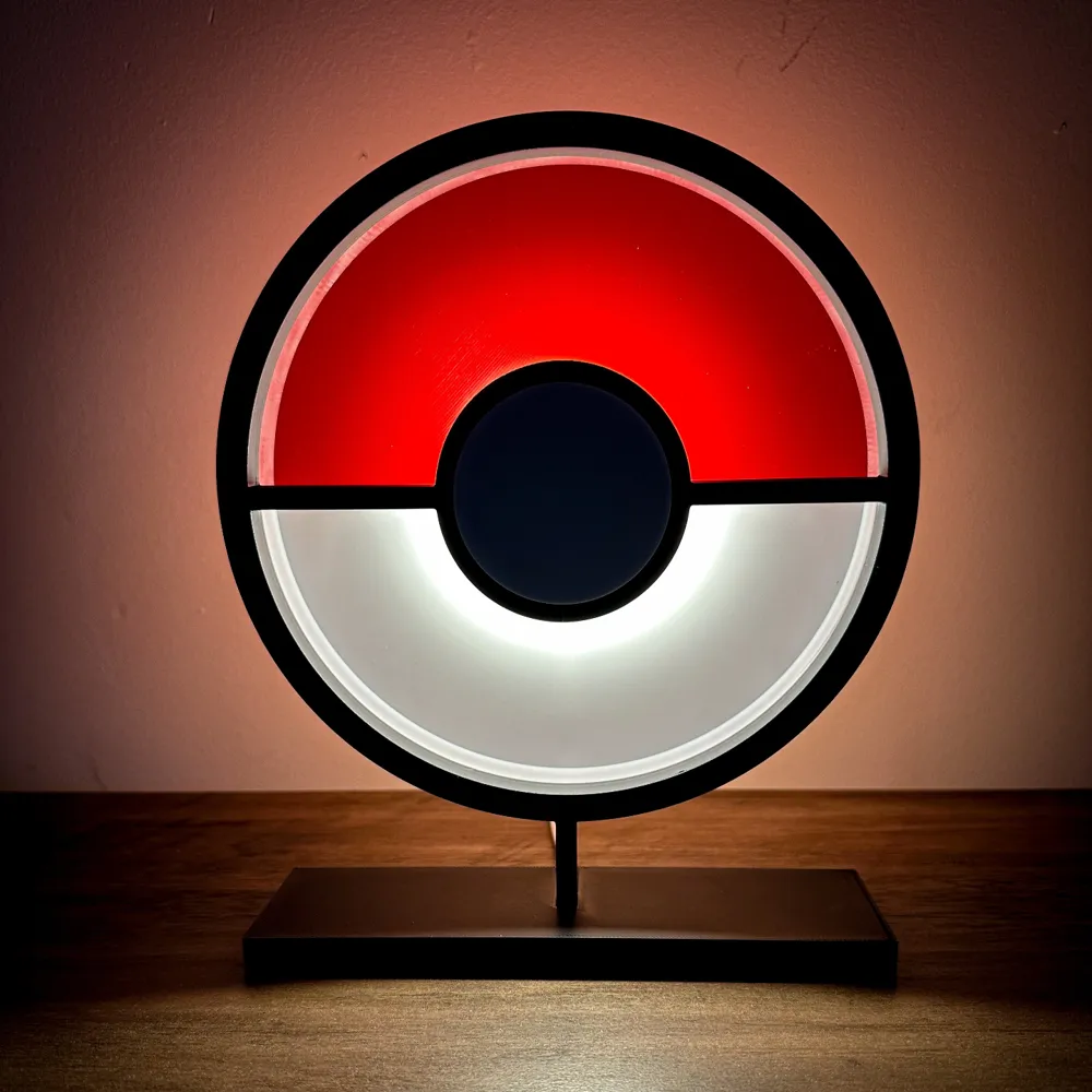 Poké Ball Reflection Lamp by Eluded Studios - MakerWorld