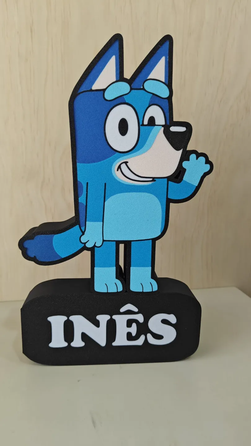 Bluey LightBox Custom Name Remixed by Paiva - MakerWorld