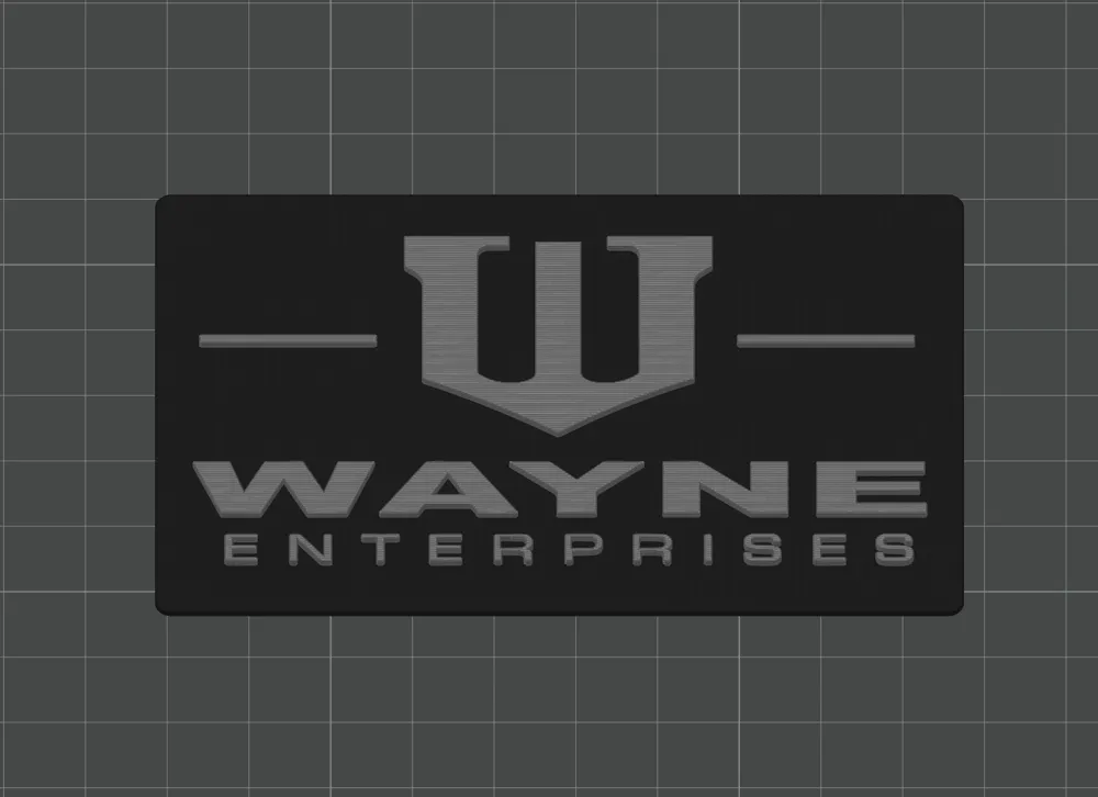 Batman Wayne Enterprises Emblem - Two Color Filament Swap at Layer ...