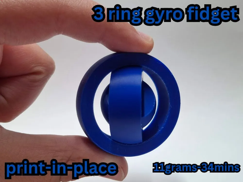3 Ring Gyro Fidget - Free 3D Print Model - MakerWorld