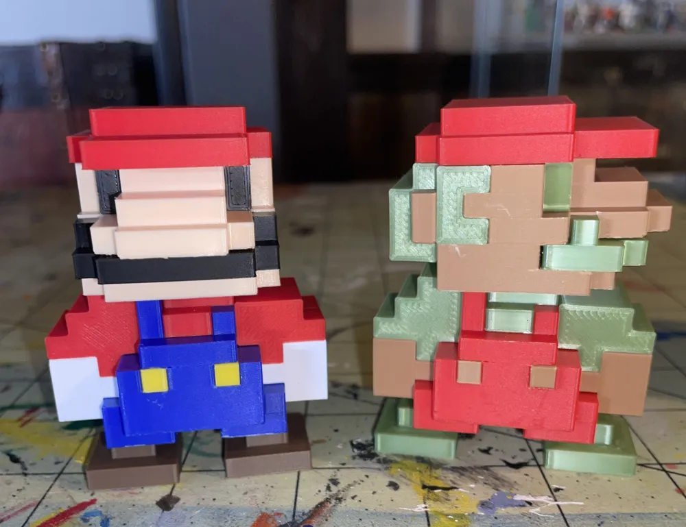 Super Mario Bros. 1985 8-Bit Mario Sprite Figure by jaebii MakerWorld ...