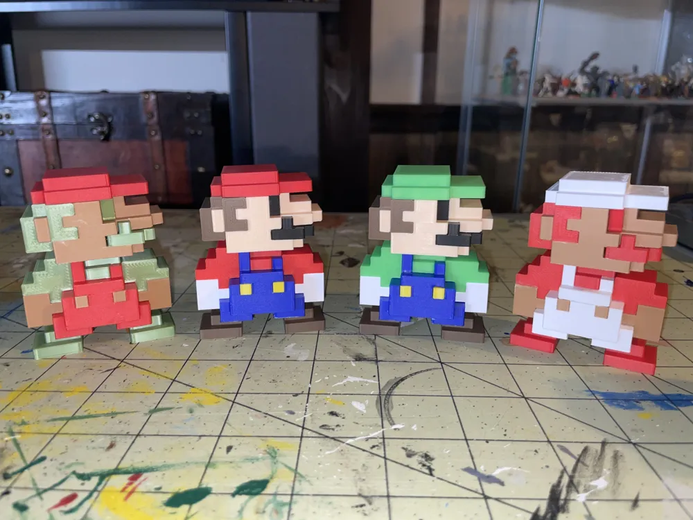 Super Mario Bros. 1985 8-Bit Mario Sprite Figure by jaebii MakerWorld ...