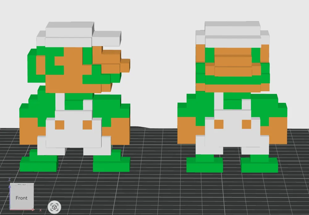 Super Mario Bros. 1985 8-Bit Mario Sprite Figure by jaebii MakerWorld ...