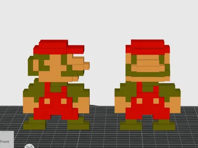 Super Mario Bros. 1985 8-Bit Mario Sprite Figure by jaebii MakerWorld ...