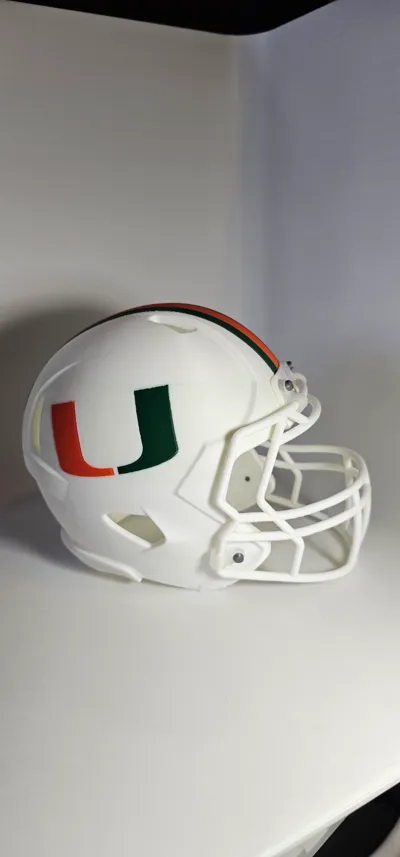 Miami Hurricanes Football Helmet by animuL67 - MakerWorld