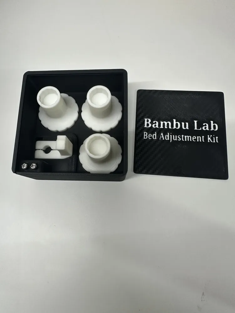 Bambu Lab Bed Adjustment Kit (Storage Box) Remixed by UoAoE3D - MakerWorld