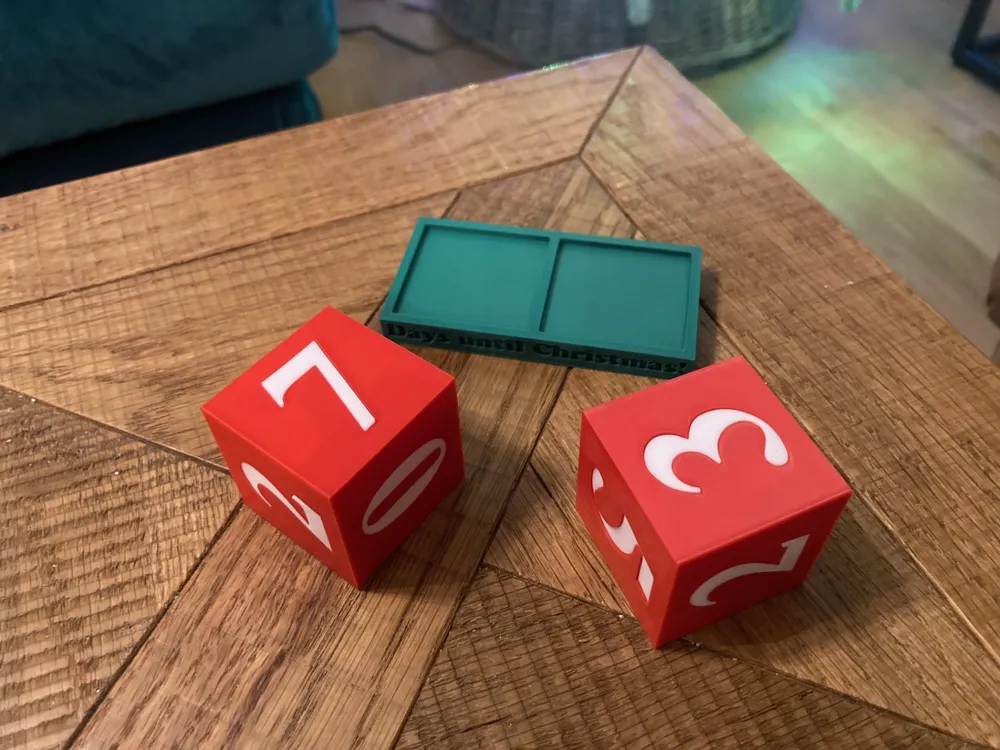 Days Until Christmas Countdown Cubes no AMS needed by FreddoFrog ...
