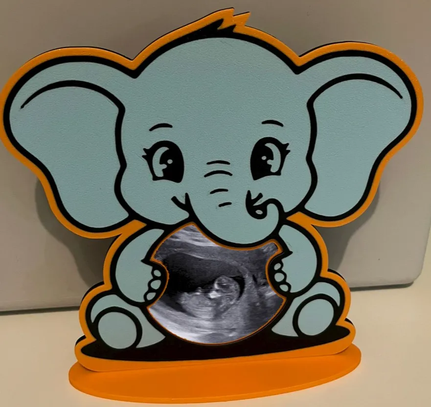 Ultrasound / Kids Elephant Photo Frame by ArthurFleck - MakerWorld