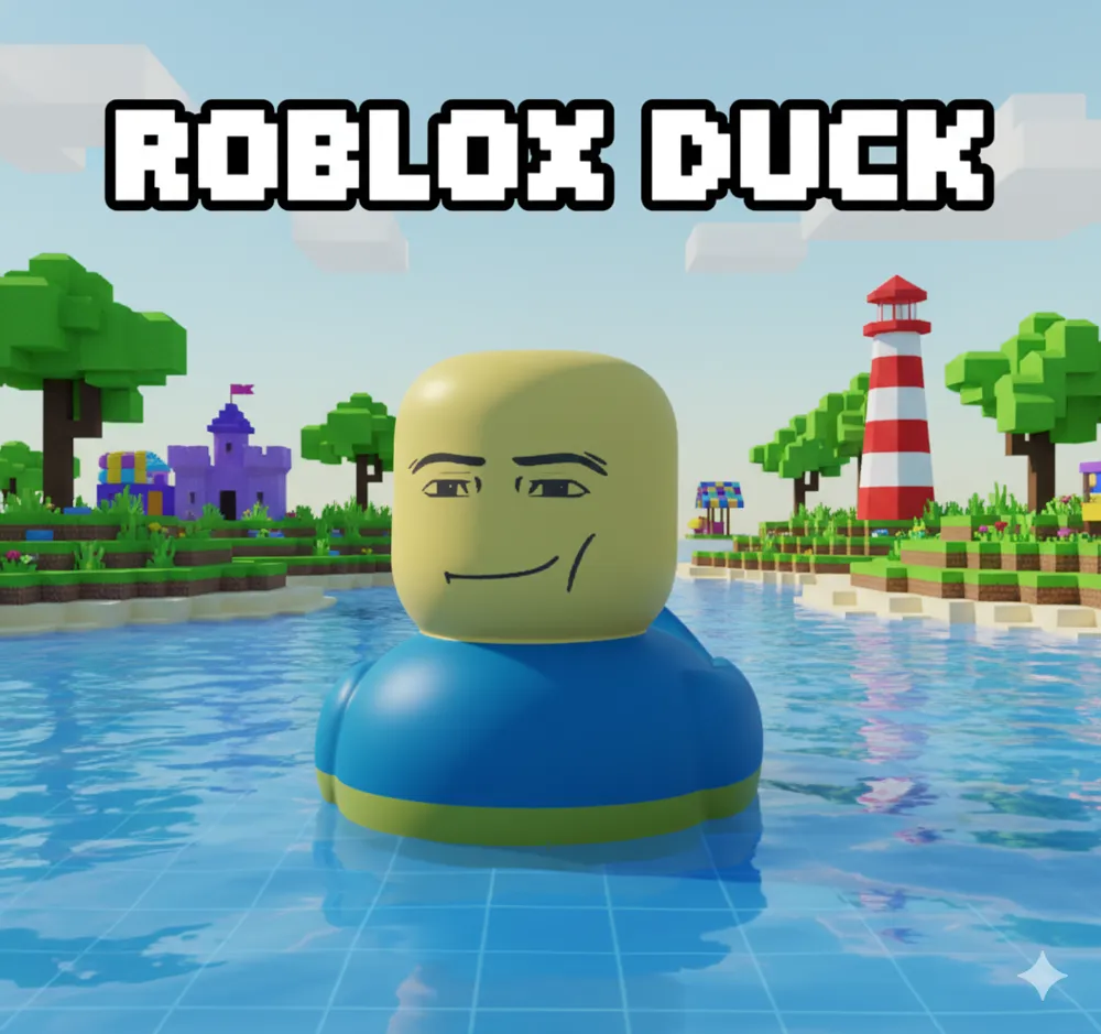 Roblox man face duck - Free 3D Print Model - MakerWorld