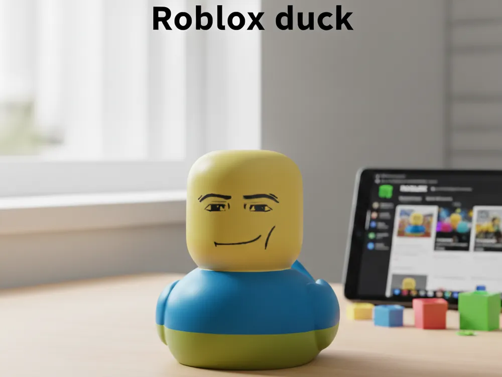 Roblox man face duck - Free 3D Print Model - MakerWorld