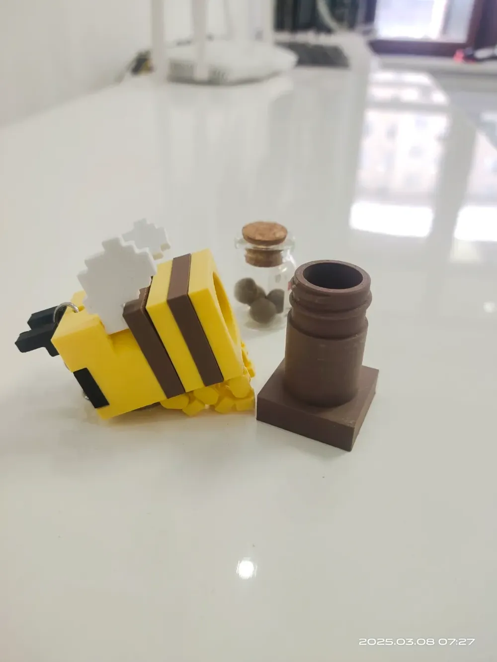 Minecraft Bee Articulated Storage Charm/Pendant No AMS required, print ...