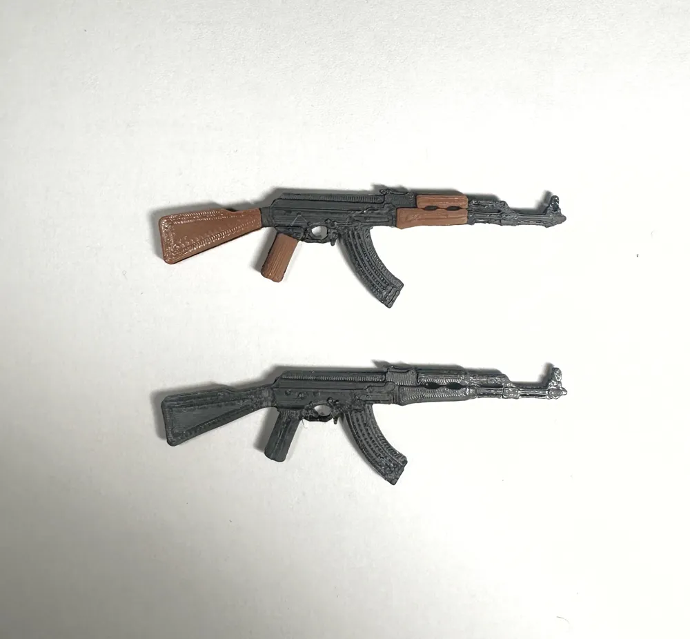 Mini AK47 that LEGO minifigures can hold - Free 3D Print Model - MakerWorld