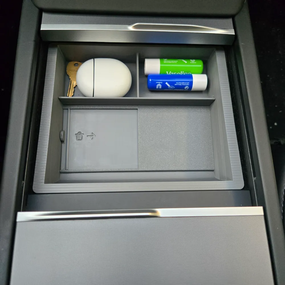Tesla Model 3 2024+ Centre Console Organizer / Bin - Free 3D Print ...