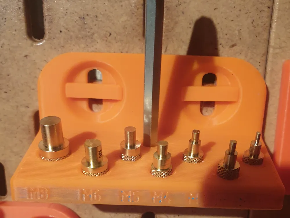 Skadis Einschmelzeinsatz holder Heat Set Inserts by chromos MakerWorld: Download Free 3D Models